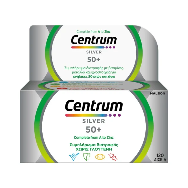 Centrum Silver 50+ Πολυβιταμίνη για Ενήλικες 50+ Εετών για Έως & 4 ...
