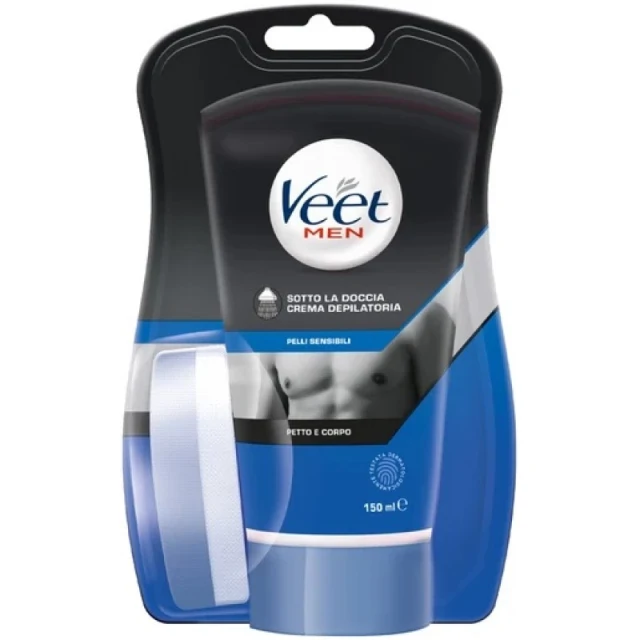 Veet Men Aνδρική Κρέμα Αποτρίχωσης Σώματος για Ευαίσθητες Επιδερμίδες ...