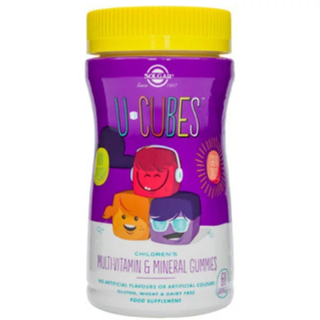Solgar U Cubes Childrens Multivitamin & Mineral Gummies Πολυβιταμίνη ...