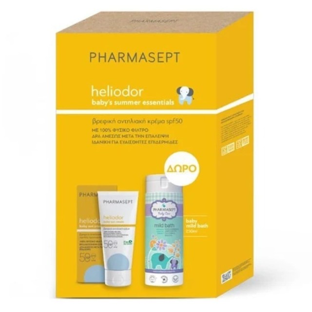 Pharmasept Heliodor Promo Baby Sun Cream Spf50 50ml & Baby Care Mild ...
